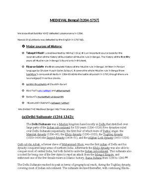 Governance in Bengal during British rule: A critical analysis of ...