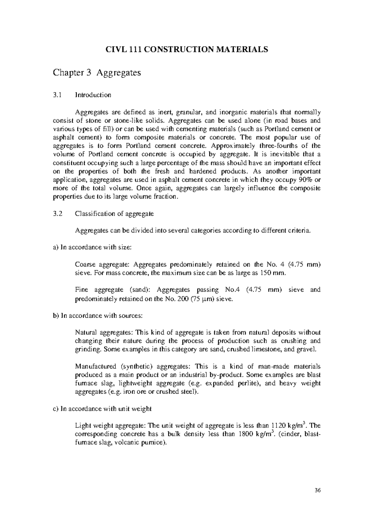 CIVL 111: Chapter 3 - Understanding Aggregates in Construction ...