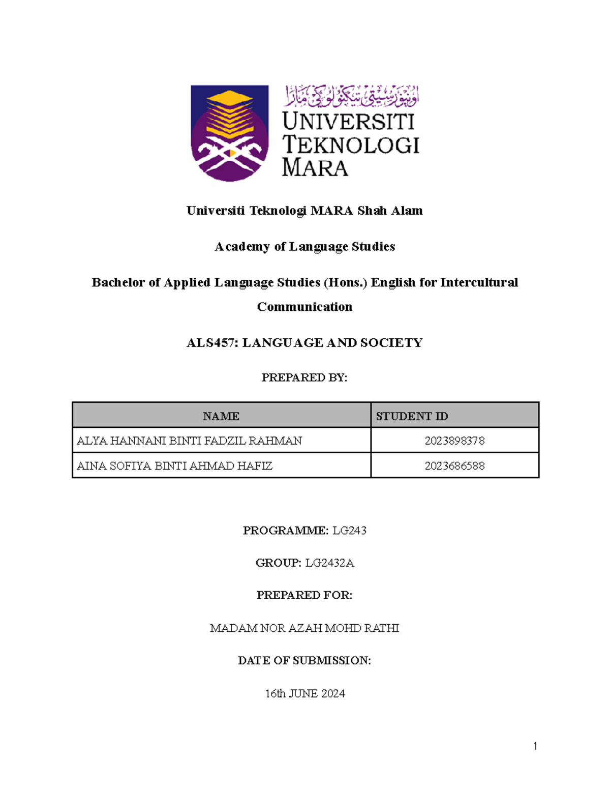 ALS457 - Case Study on Leave-Taking Expressions in Social Interactions ...
