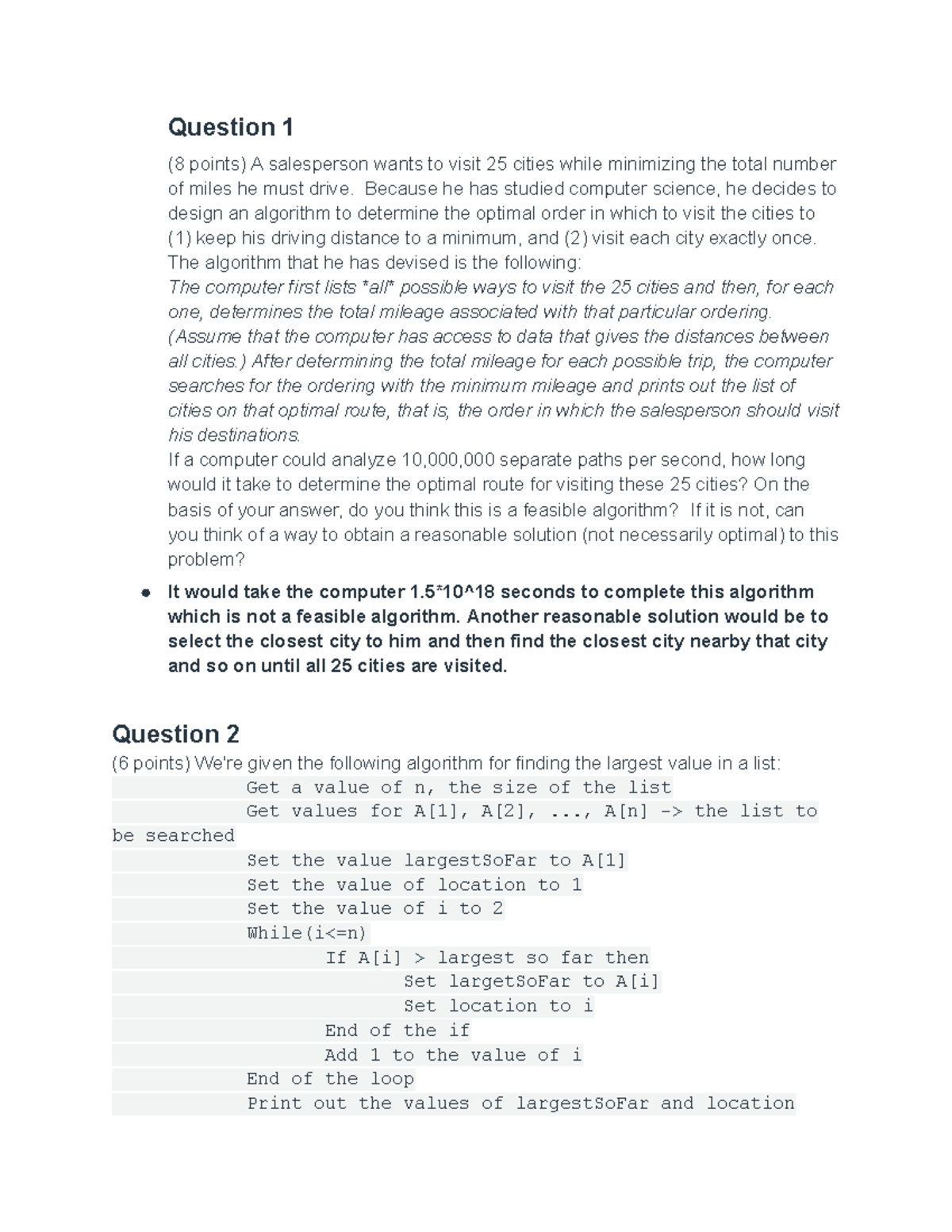 Homework 1: Algorithms for Optimization and Search Techniques - Studocu