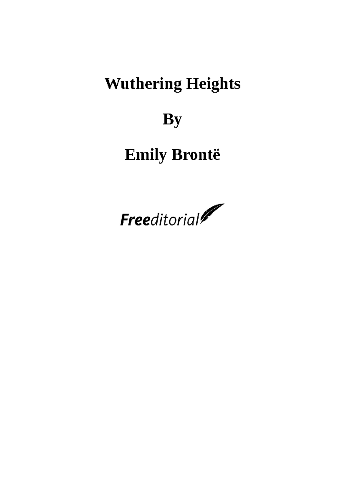 Wuthering Heights by Emily Brontë - Chapter 1 Analysis - Studocu