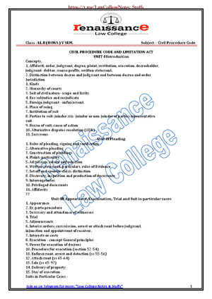 CPC FLOW Chart - Study material - FLOW CHART: THE CIVIL PROCEDURE CODE ...