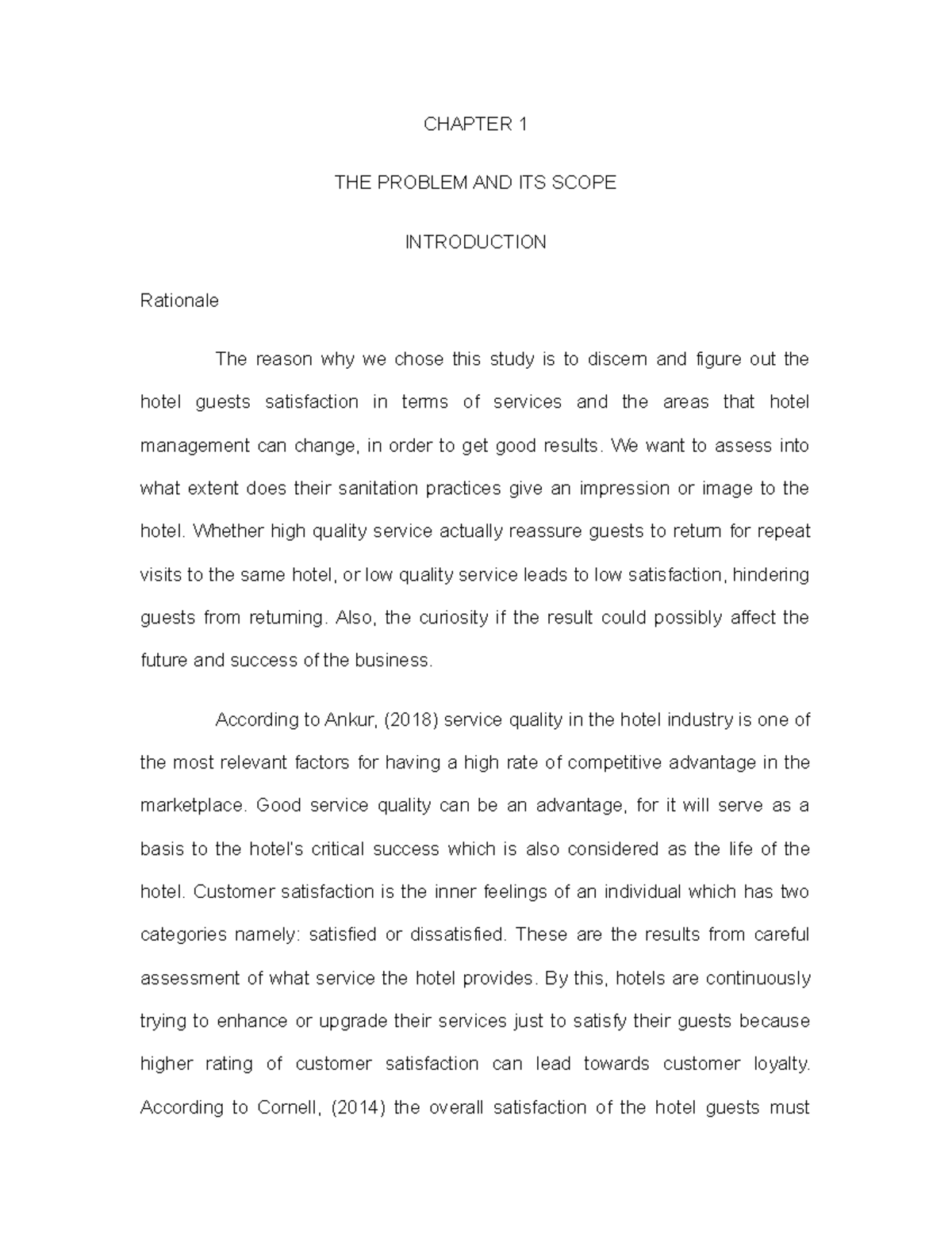 Chapter 1 Rationale - Thesis - CHAPTER 1 THE PROBLEM AND ITS SCOPE ...