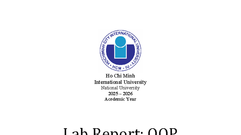 OOP Lab Report: UML & Source Code Analysis - ITITDK23037 - Studocu