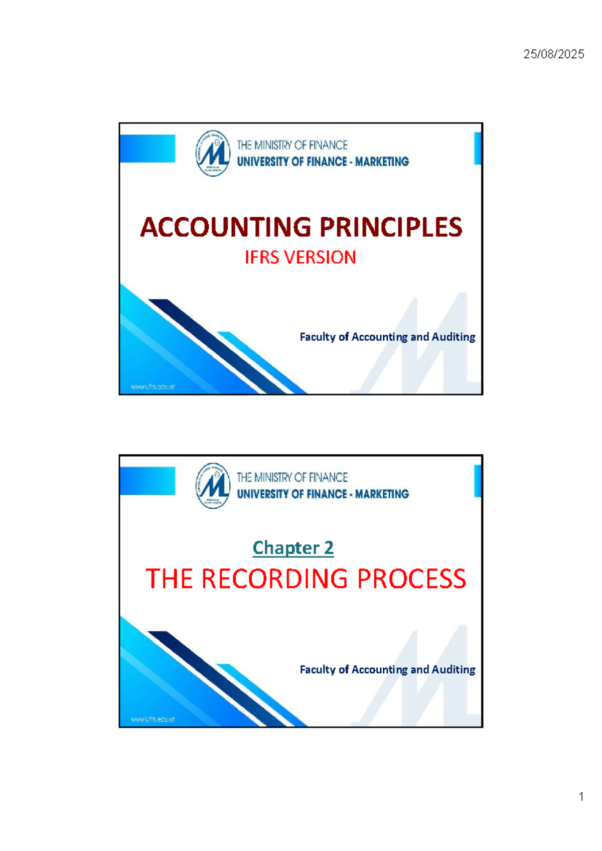 ACCOUNTING PRINCIPLES IFRS: Chapter 2 - The Recording Process - Studocu