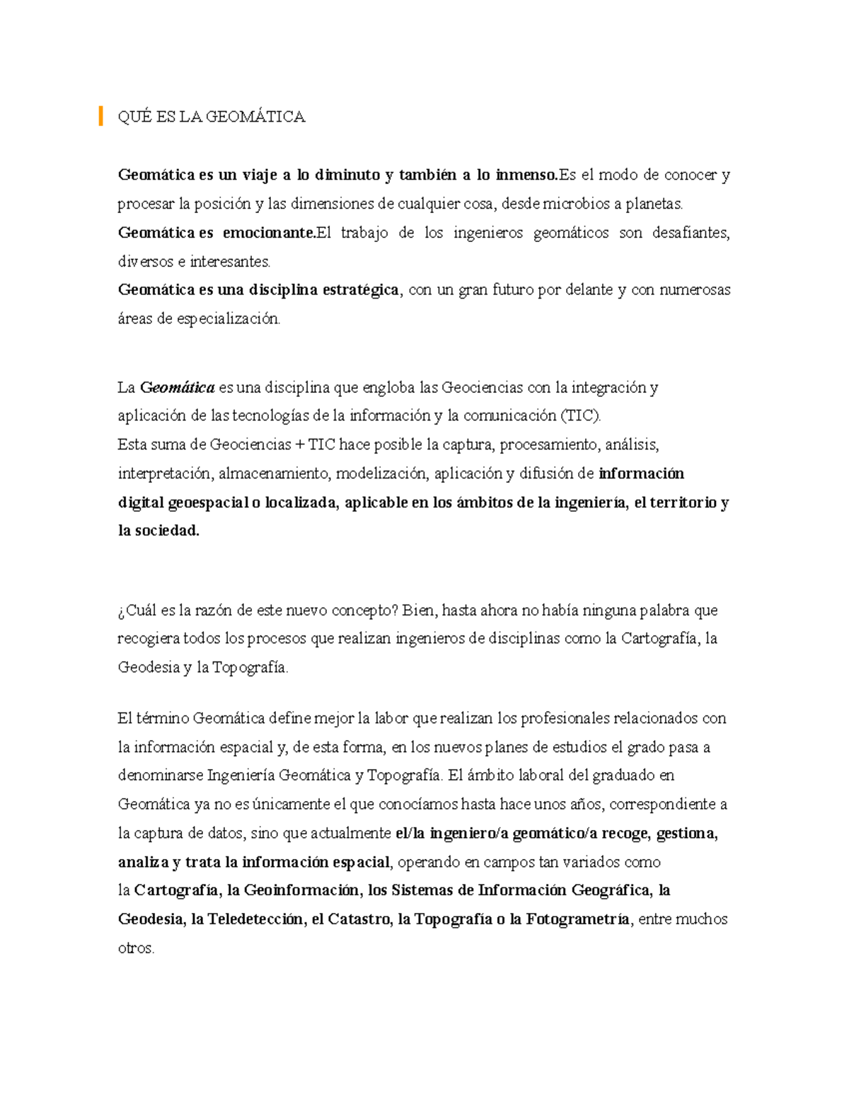Introducción a la Geomática y Geodesia: Definiciones y Aplicaciones ...