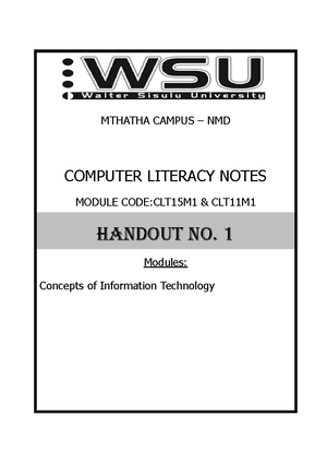 Application Software - Lecture notes 3 - Chapter 3: Application ...