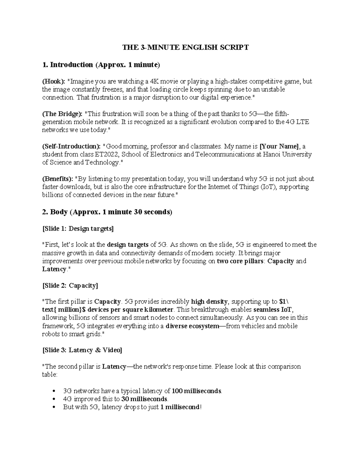 ET2022 5G Presentation Script: Understanding the Future of Connectivity ...