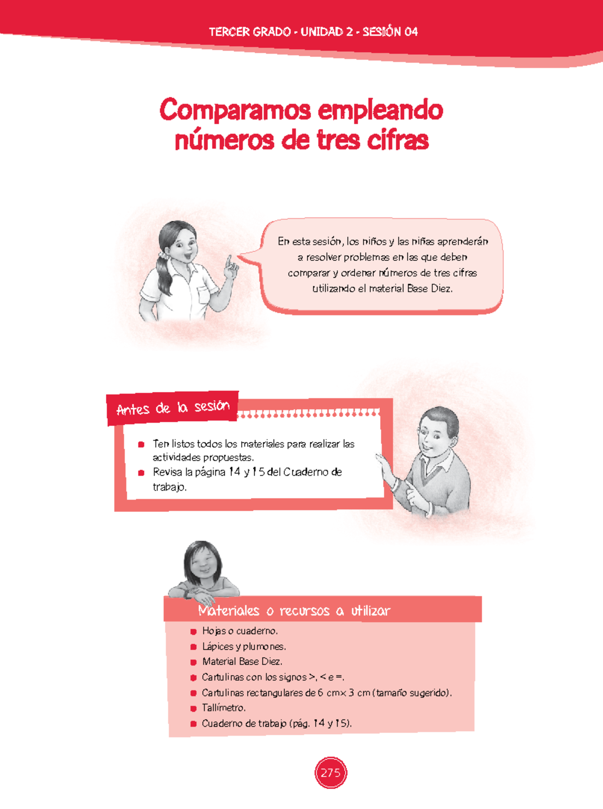 Comparación de Números de Tres Cifras - Tercer Grado - Unidad 2 ...