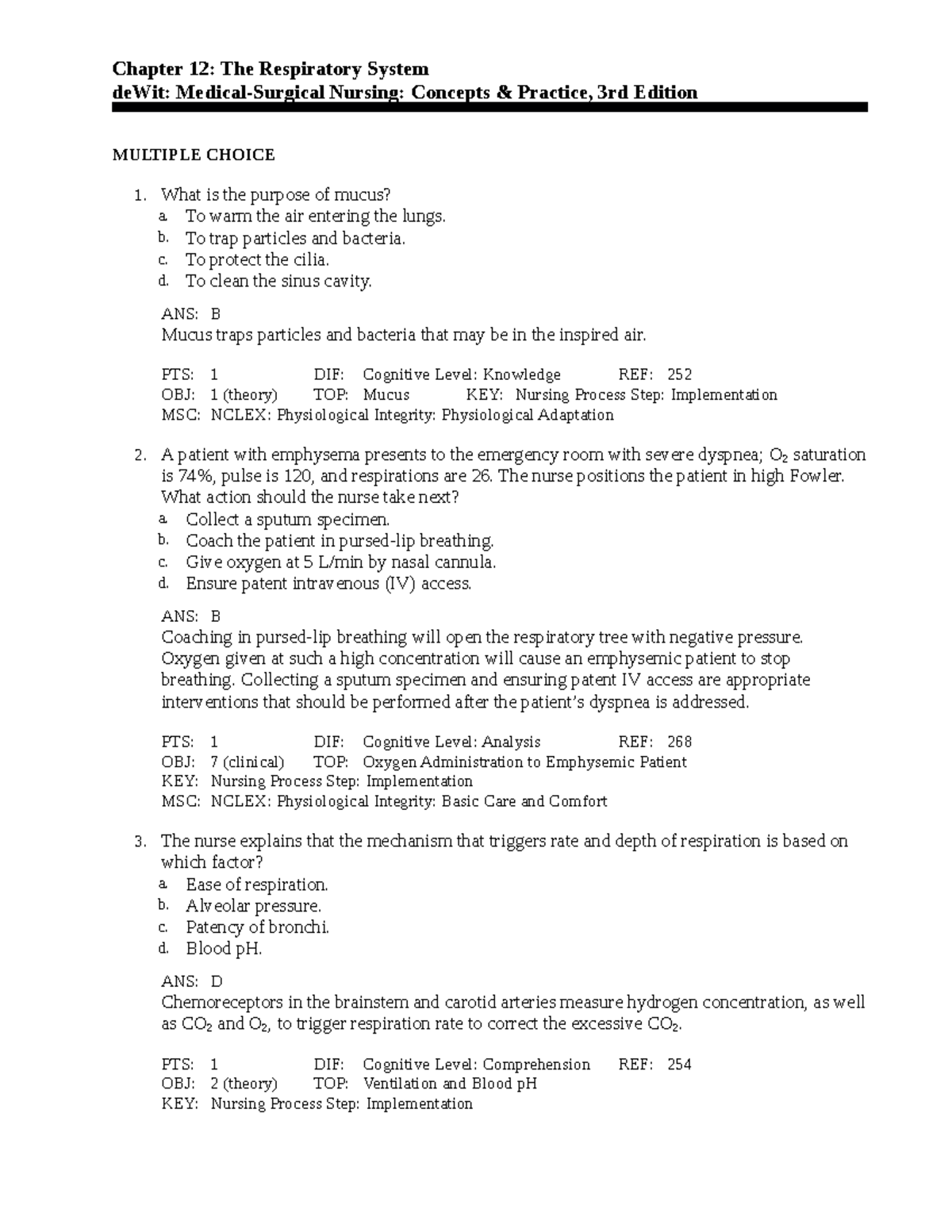 C12 - Lecture Notes: Understanding the Respiratory System Essentials ...