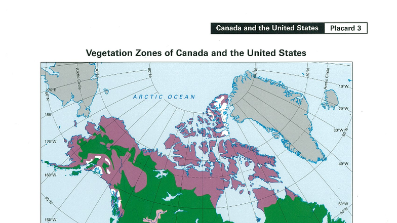 Geography Alive! Regions and People 7: Vegetation Zones of US & Canada ...