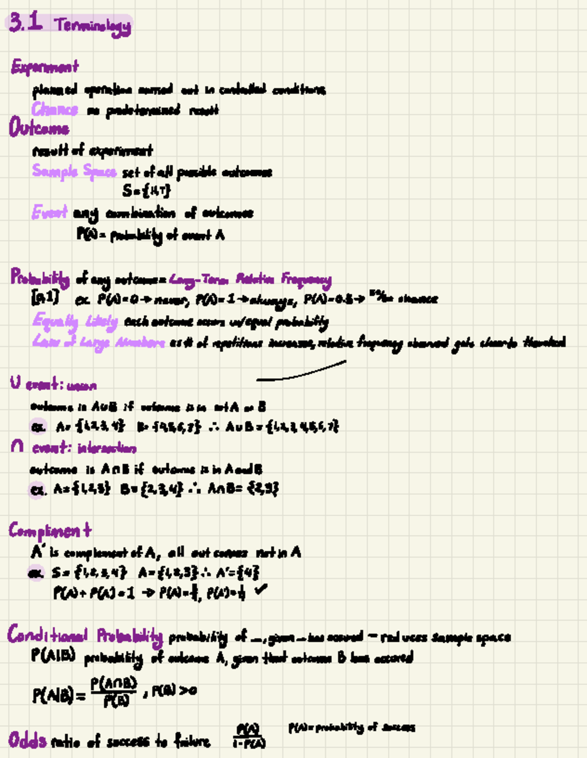 Module 3: Probability Concepts and Key Terminology Notes - Studocu