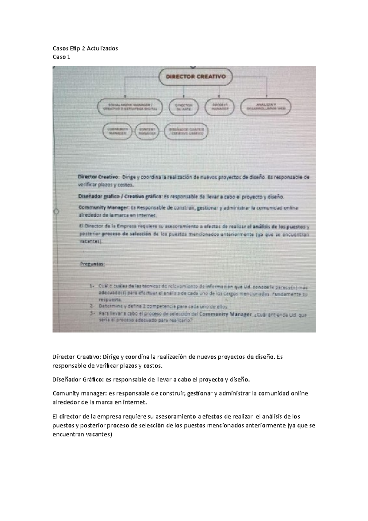 Casos Efip 2 - Análisis y Selección de Recursos Humanos 2020 - Studocu