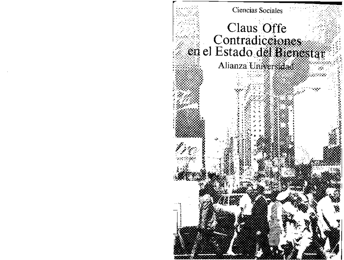 Ciencias Sociales 148: Análisis de Claus Offe sobre el Estado del ...