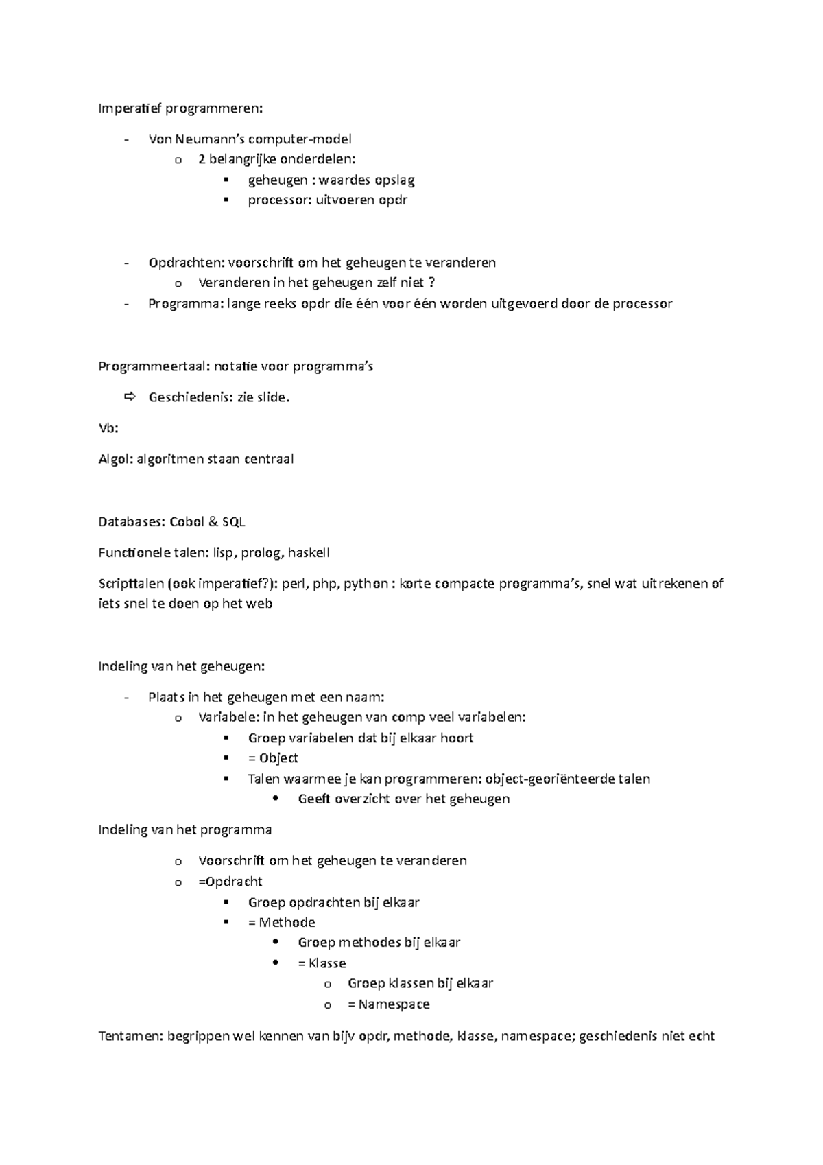 MP les 1 131118 - Imperatief Programmeren en Computer Modellen ...