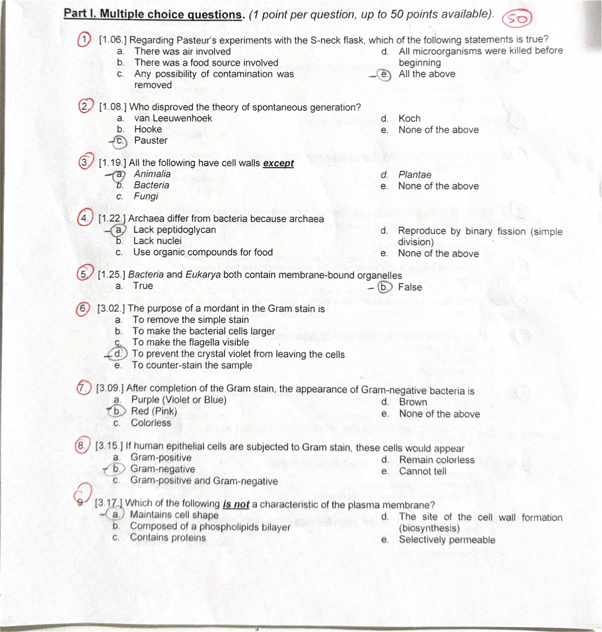 BIO420 Midterm Exam: Multiple Choice Questions Review - Studocu