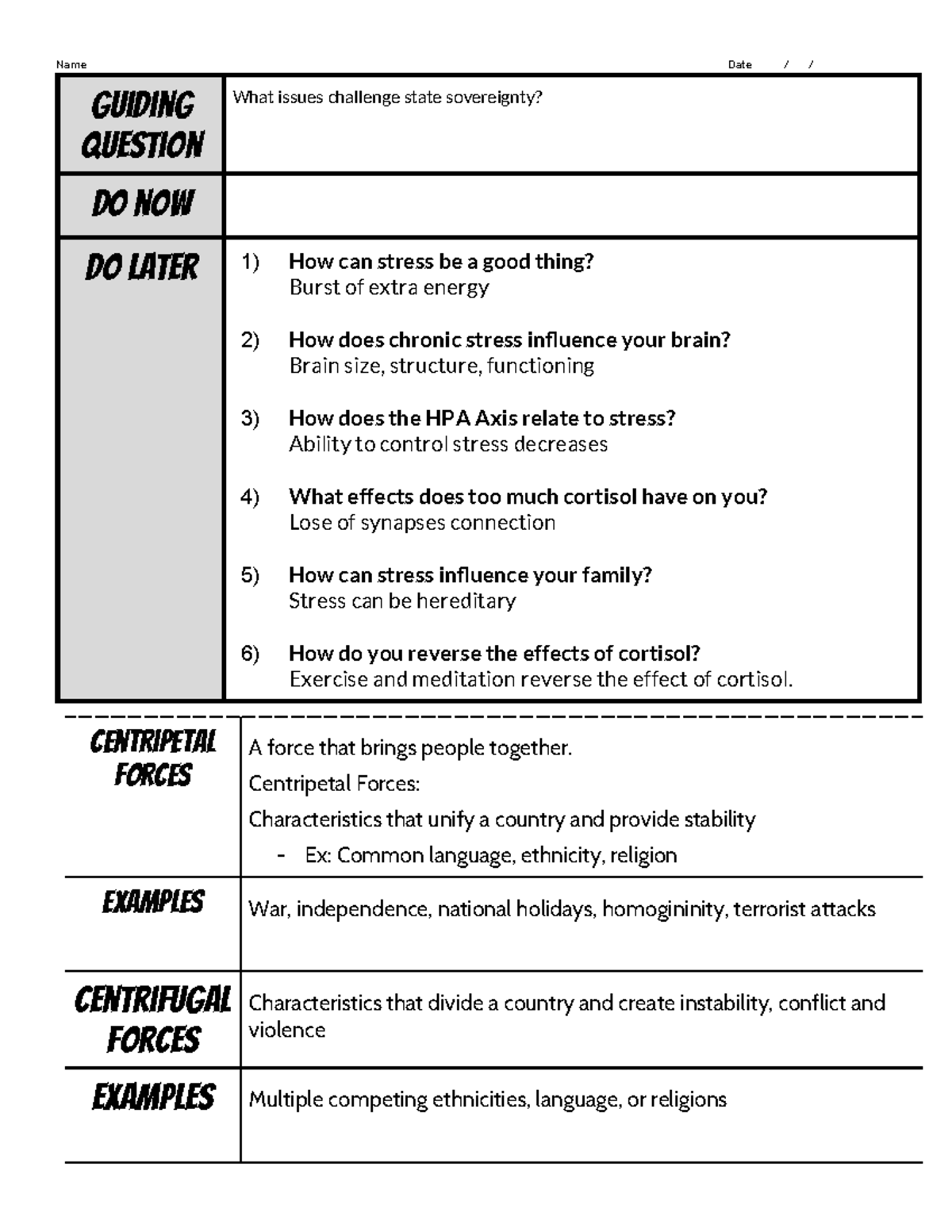 AP Hu G - Notes: Centripetal & Centrifugal Forces in State Sovereignty ...