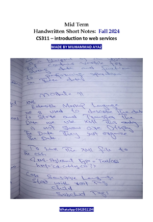 XML (EXTENSIVE MARKUP LANGUAGE) Overview and Key Differences with HTML - Studocu
