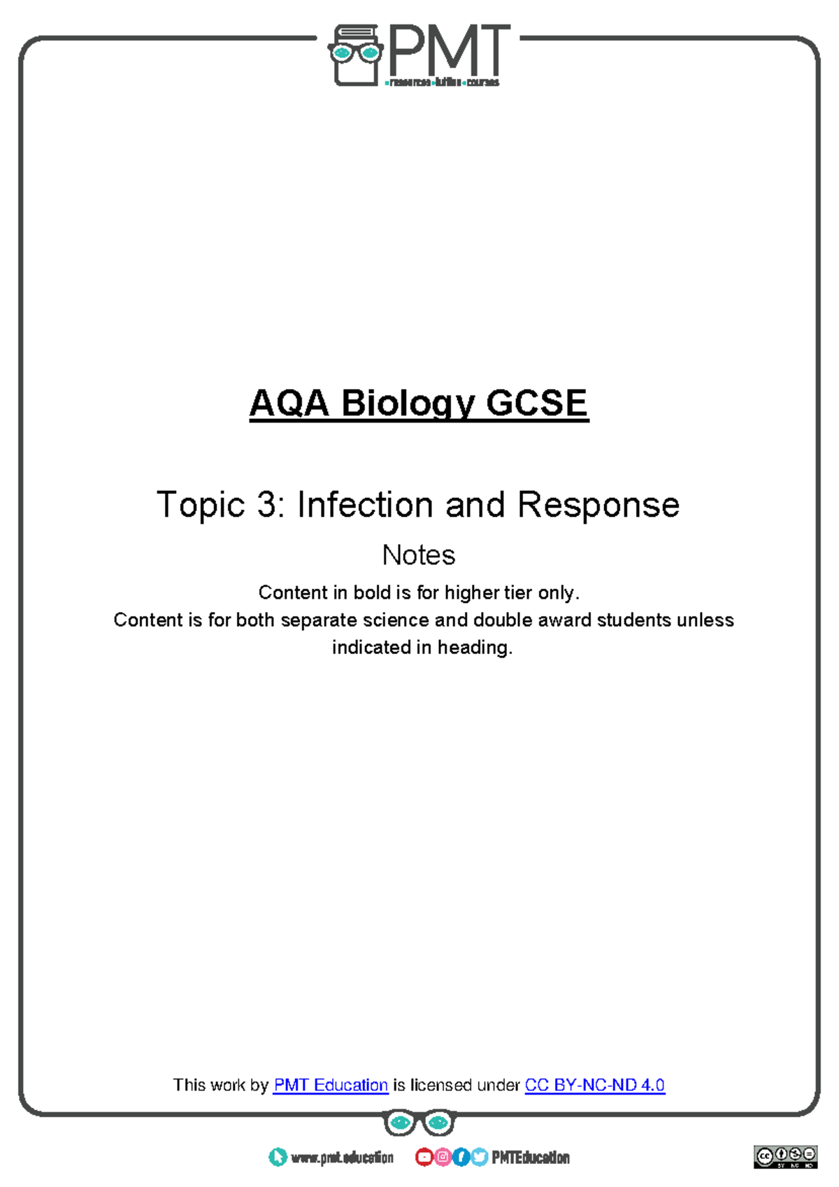 Detailed Notes 2 - bit/pmt-edu-cc bit/pmt-cc AQA Biology GCSE Topic 3 ...