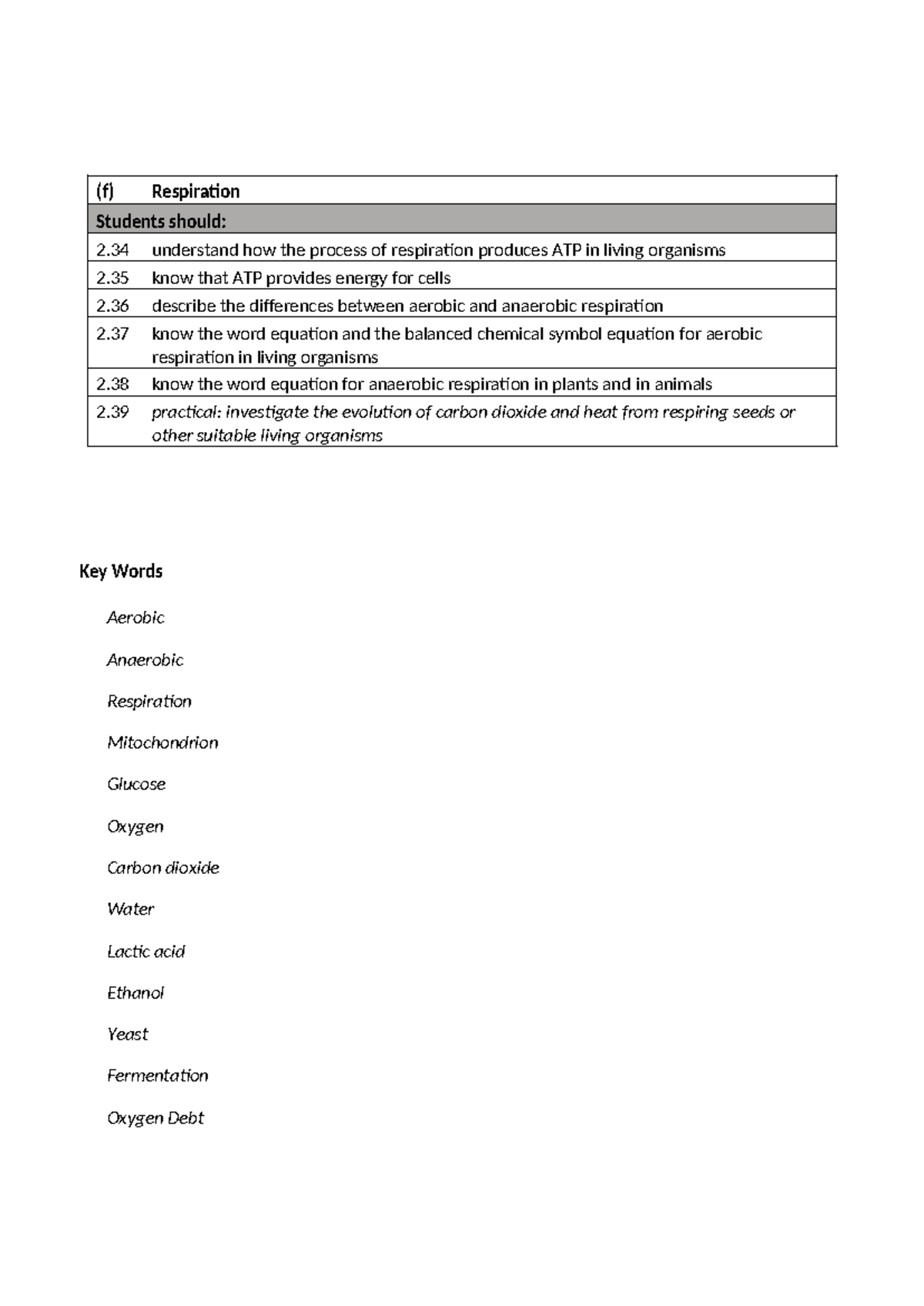 Respiration (BIO 8) Student Pack: Understanding Aerobic & Anaerobic ...