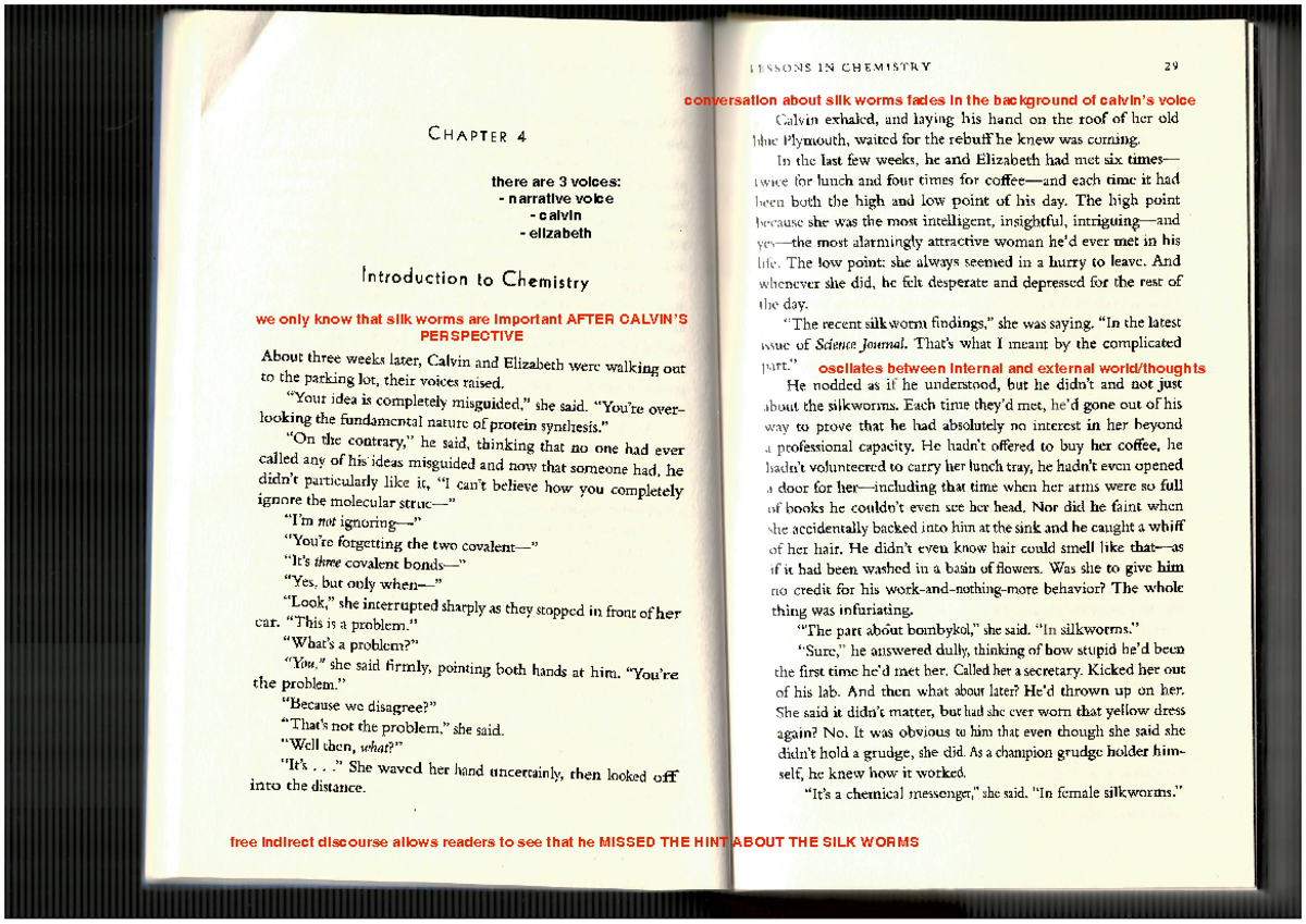 Great example of free indirect discourse:polyphony - Studocu