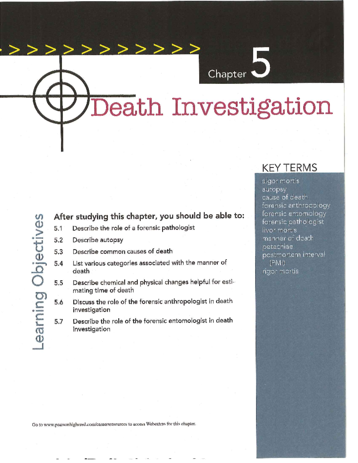 Chapter 5: Death Investigation - Key Terms and Concepts (CRIM 101 ...
