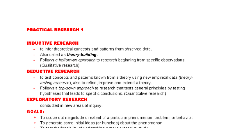 3RD Quarter PR1 Research Methods Overview and Key Concepts - Studocu