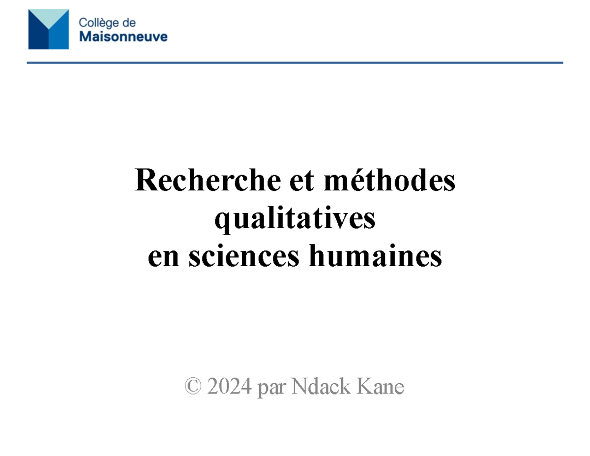 Theme 1-Introduction a la recherche Partie 2 - Recherche et méthodes ...