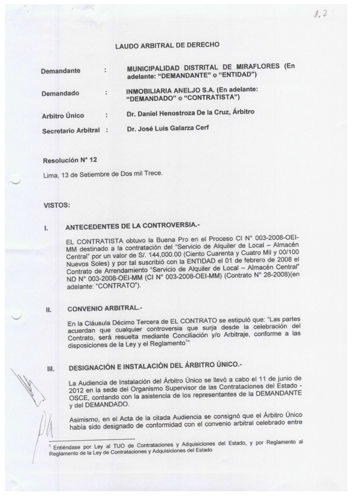 6340-9920-laudo albital - 1 LAUDO ARBITRAL DE DERECHO Demandante ...