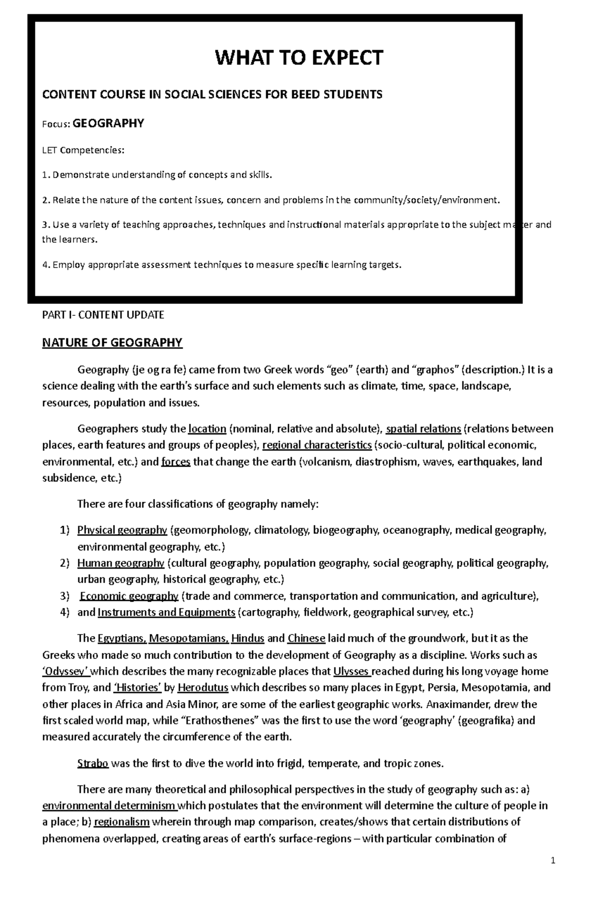 SOC- Studies-101 - Good - WHAT TO EXPECT CONTENT COURSE IN SOCIAL ...
