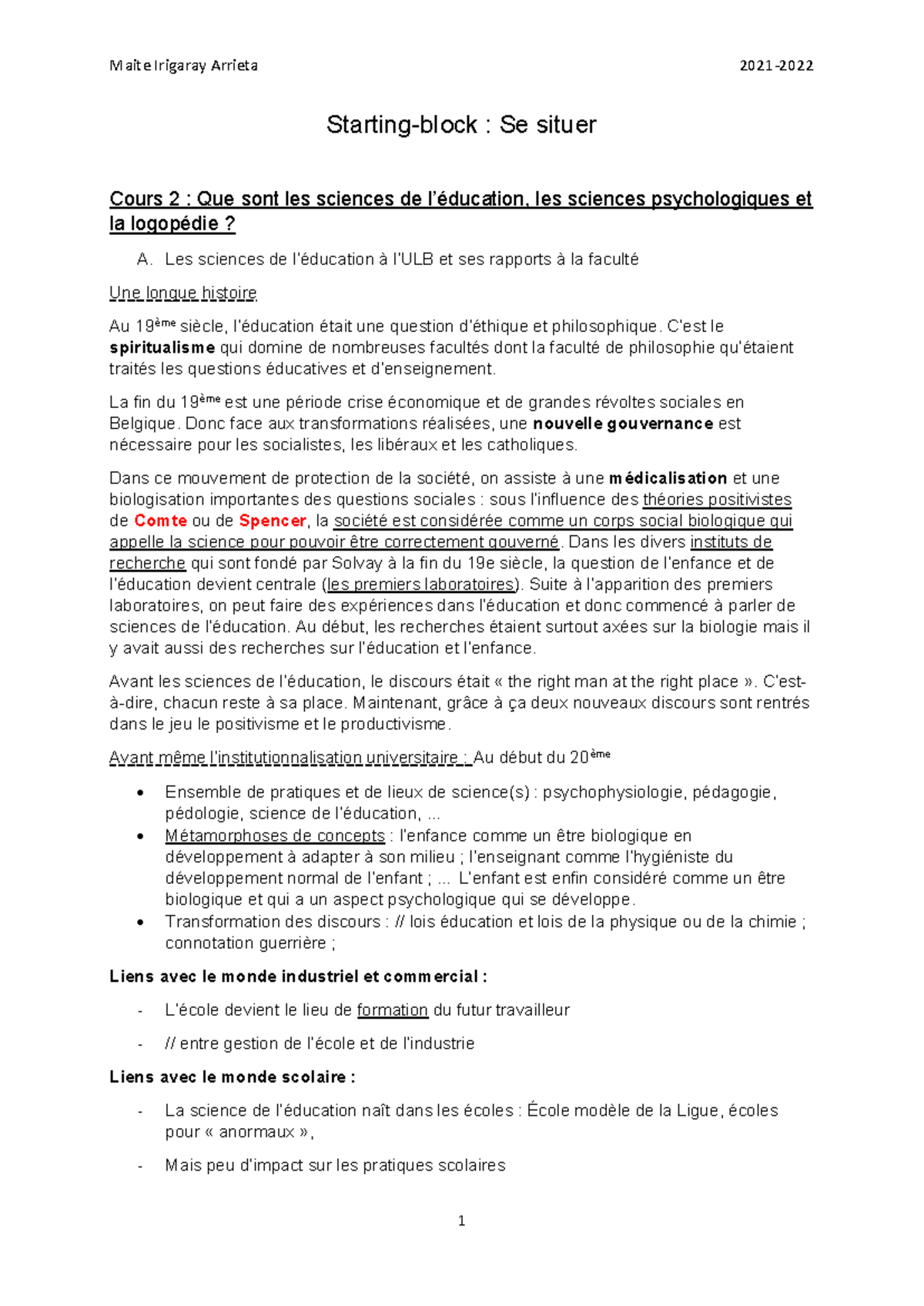 SB se situer partie 1 - Starting-block : Se situer Cours 2 : Que sont ...