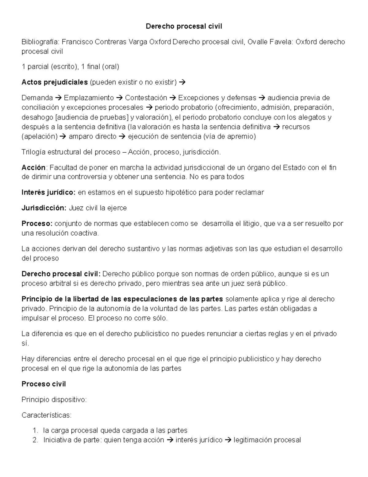 Derecho Procesal Civil - PARTE 1: INTRODUCCIÓN 1. PROCESO CIVIL EN ...