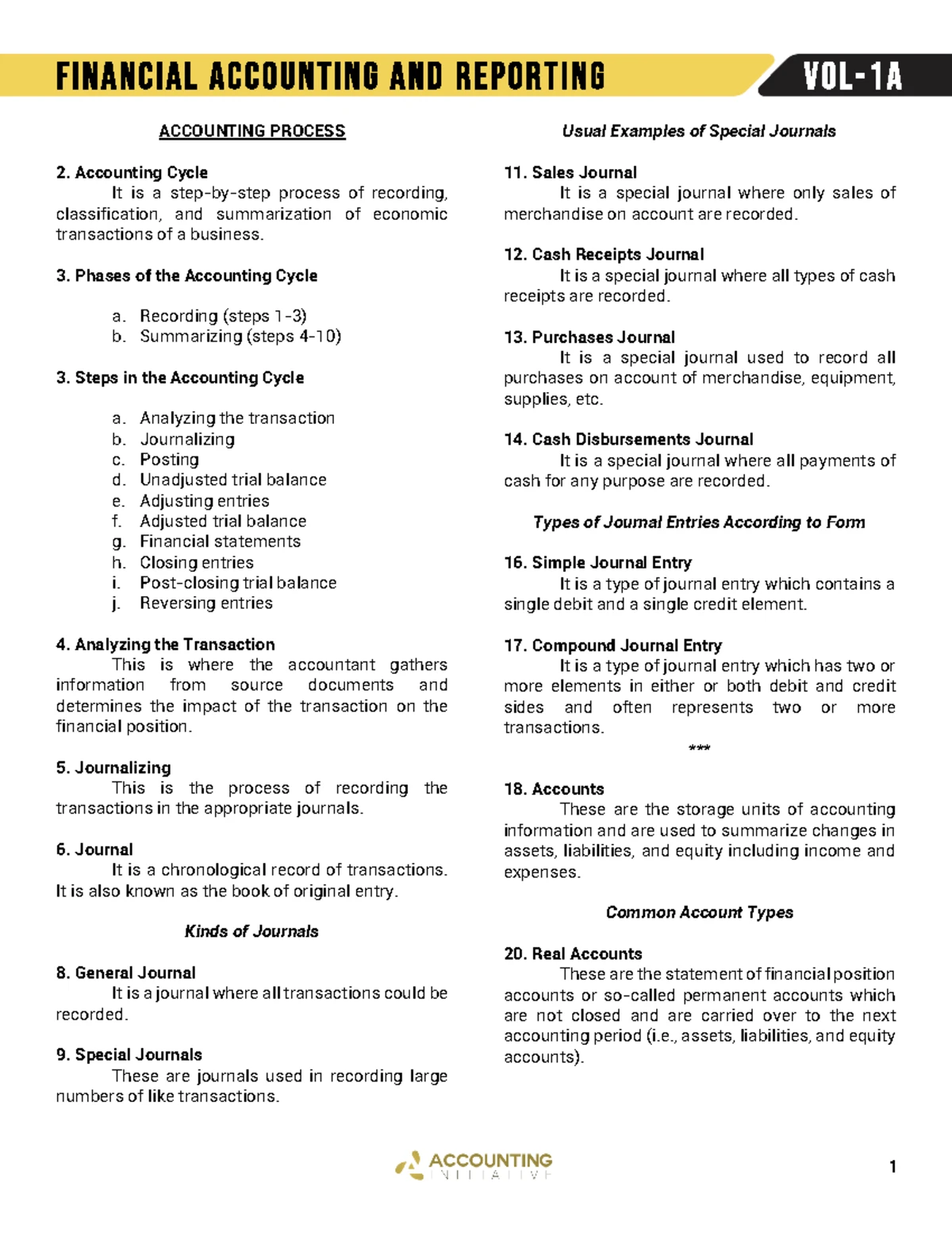 Module-chapter 2 Accounting Concepts AND Principles - UNIT 1 ACCOUNTING CONCEPTS AND PRINCIPLES ...