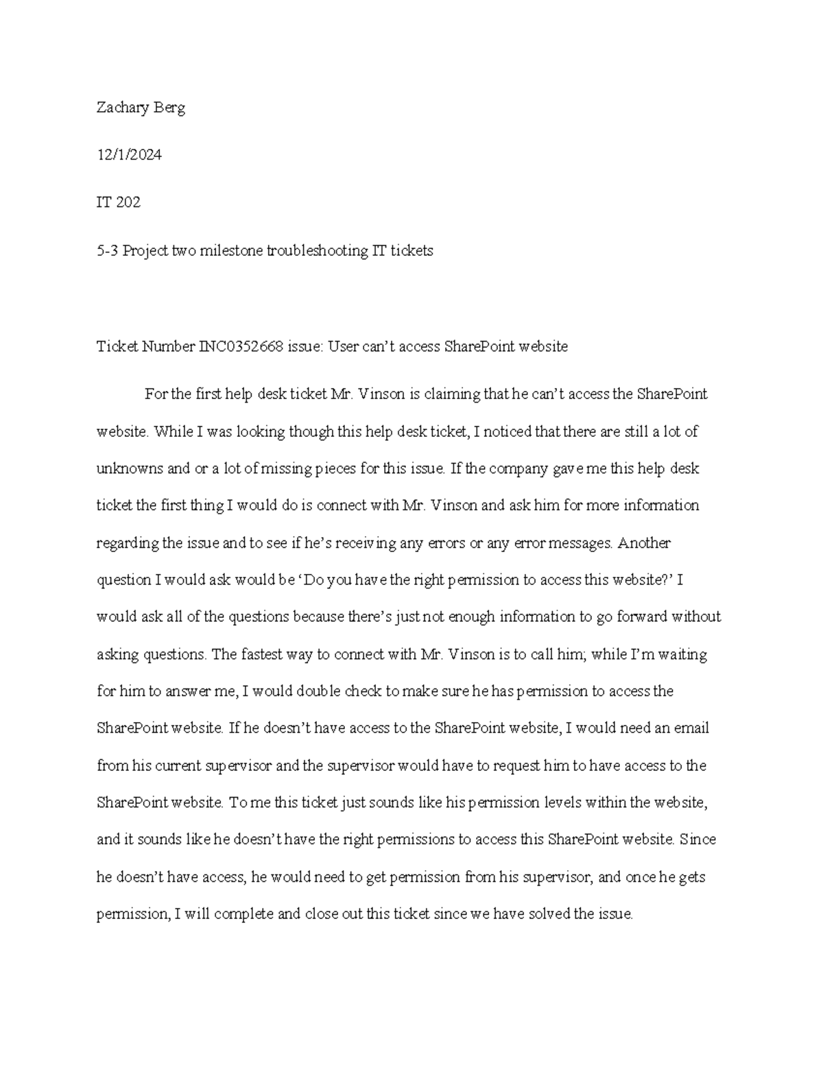 IT 202 Final Exam: Troubleshooting IT Tickets Analysis and Insights ...