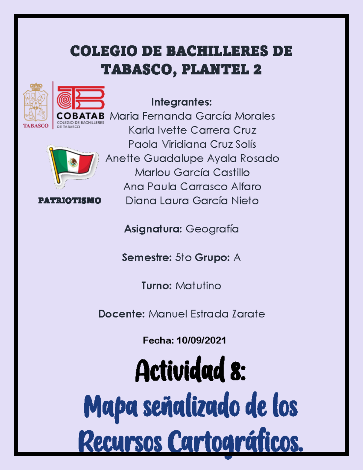 Mapa Señalizado de Recursos Cartográficos - Actividad 8 - Geografía 5to A - Studocu