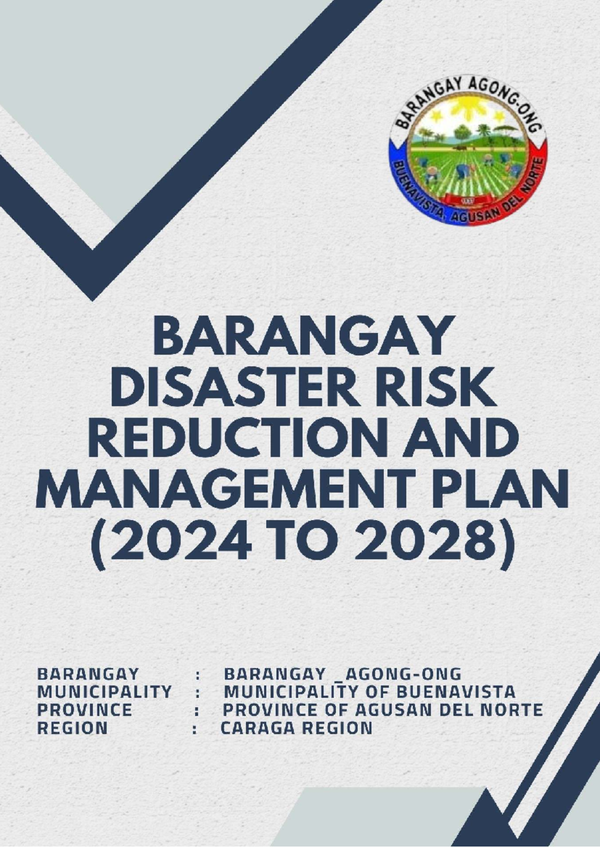 Barangay Resolution for LDRRMP: Agong-ong BDRRM Plan - Studocu