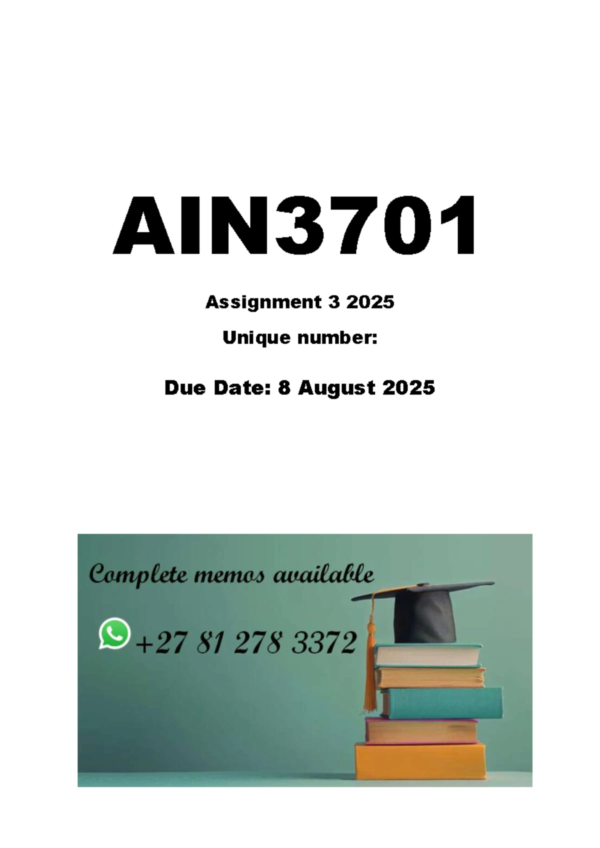 PVL3701 Assignment 1 Memo Analysis - Semester 2 2025 - Studocu