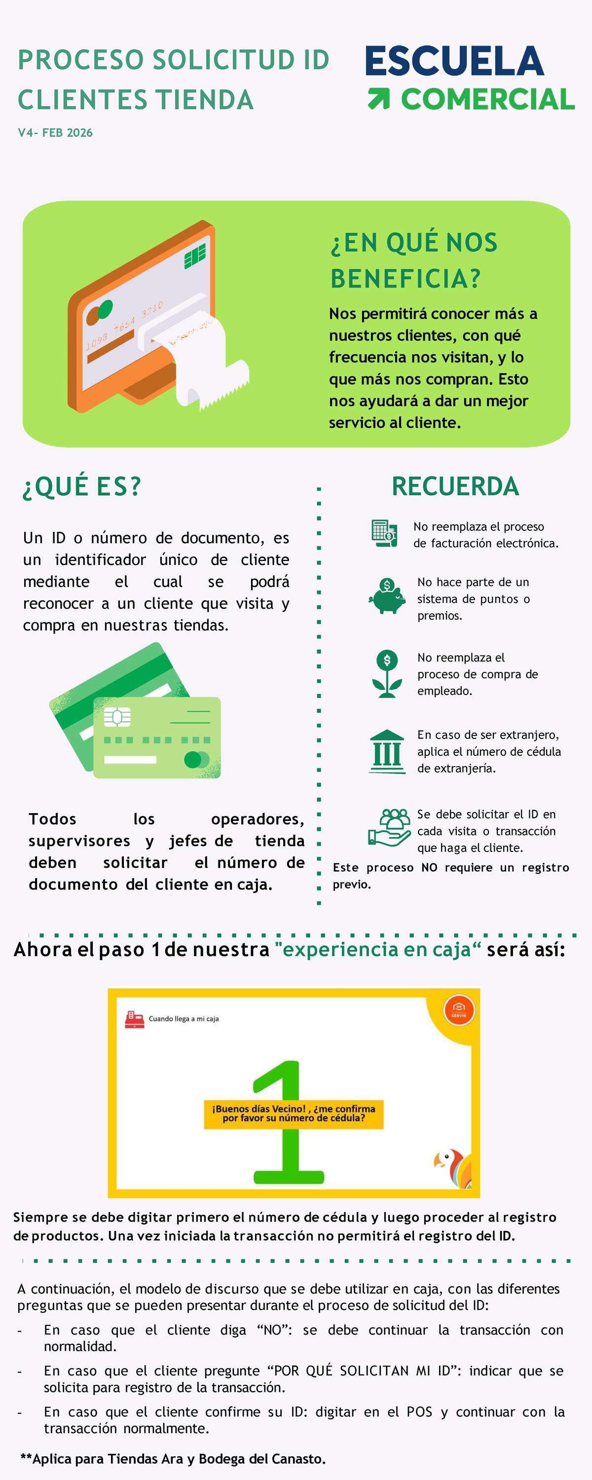 Solicitud de ID Clientes en Tiendas Ara y Bodega del Canasto 2026 - Studocu
