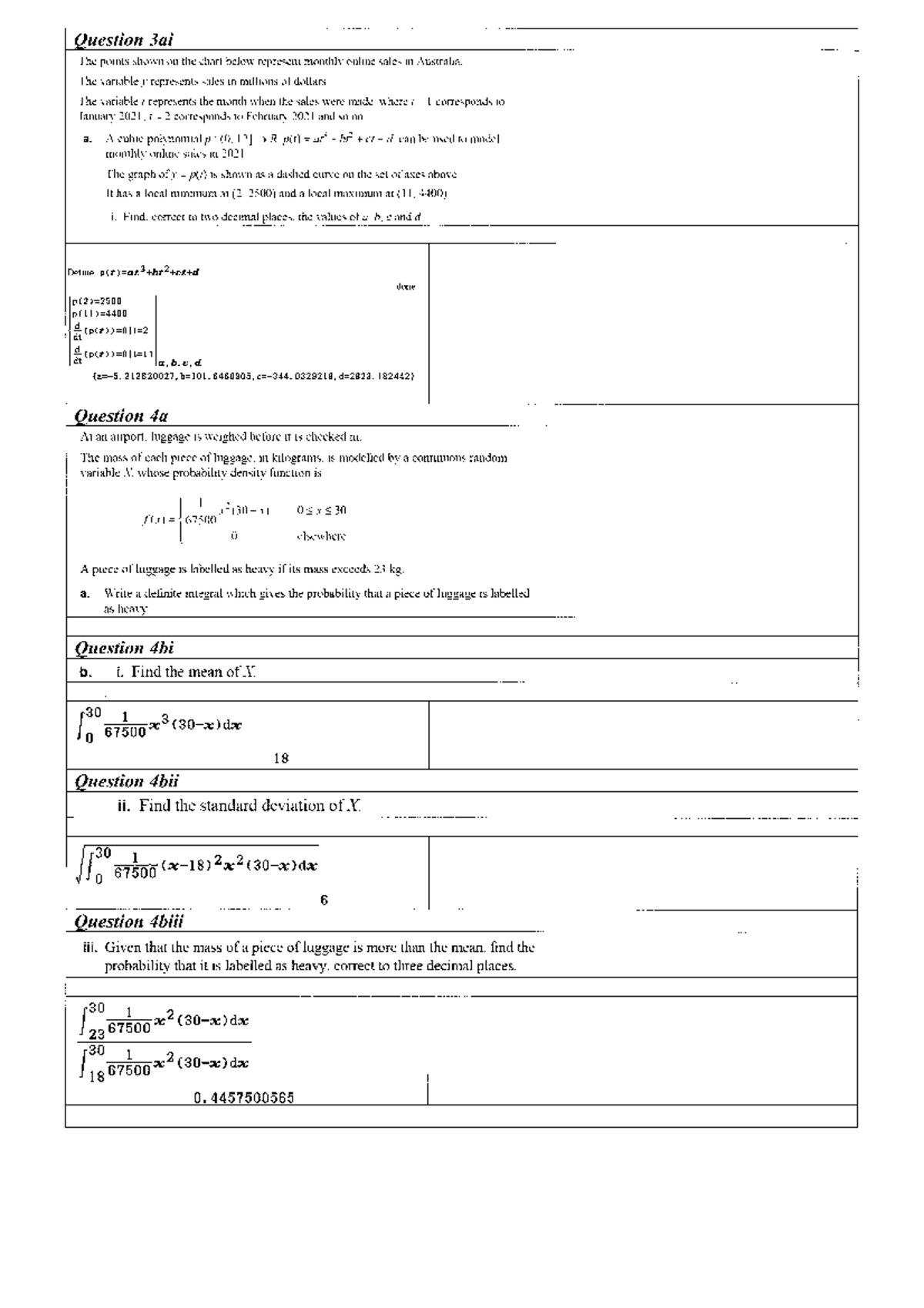 Casio PD Handout - CAS Cheat Sheet for Exam Preparation - Studocu