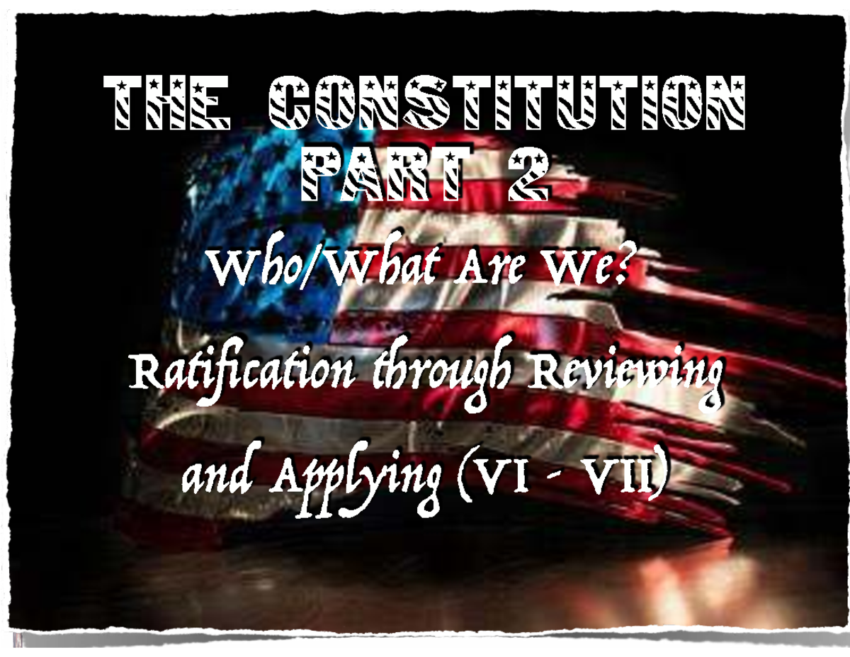 AP Government Constitution Part 2: Ratification Insights & Overview ...