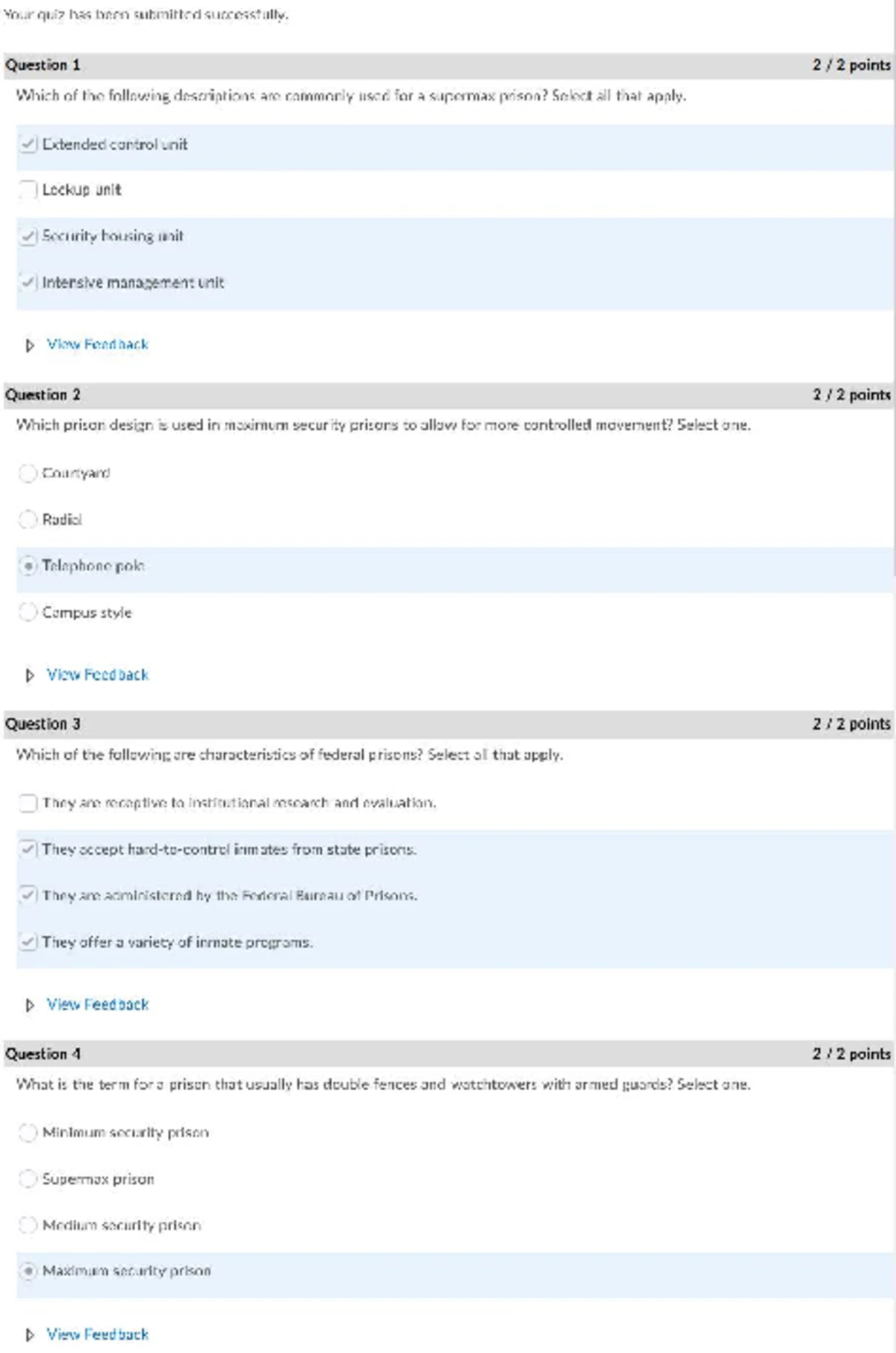 5-3 Module Five Quiz - Quiz - Your quiz has been submitted successfully ...