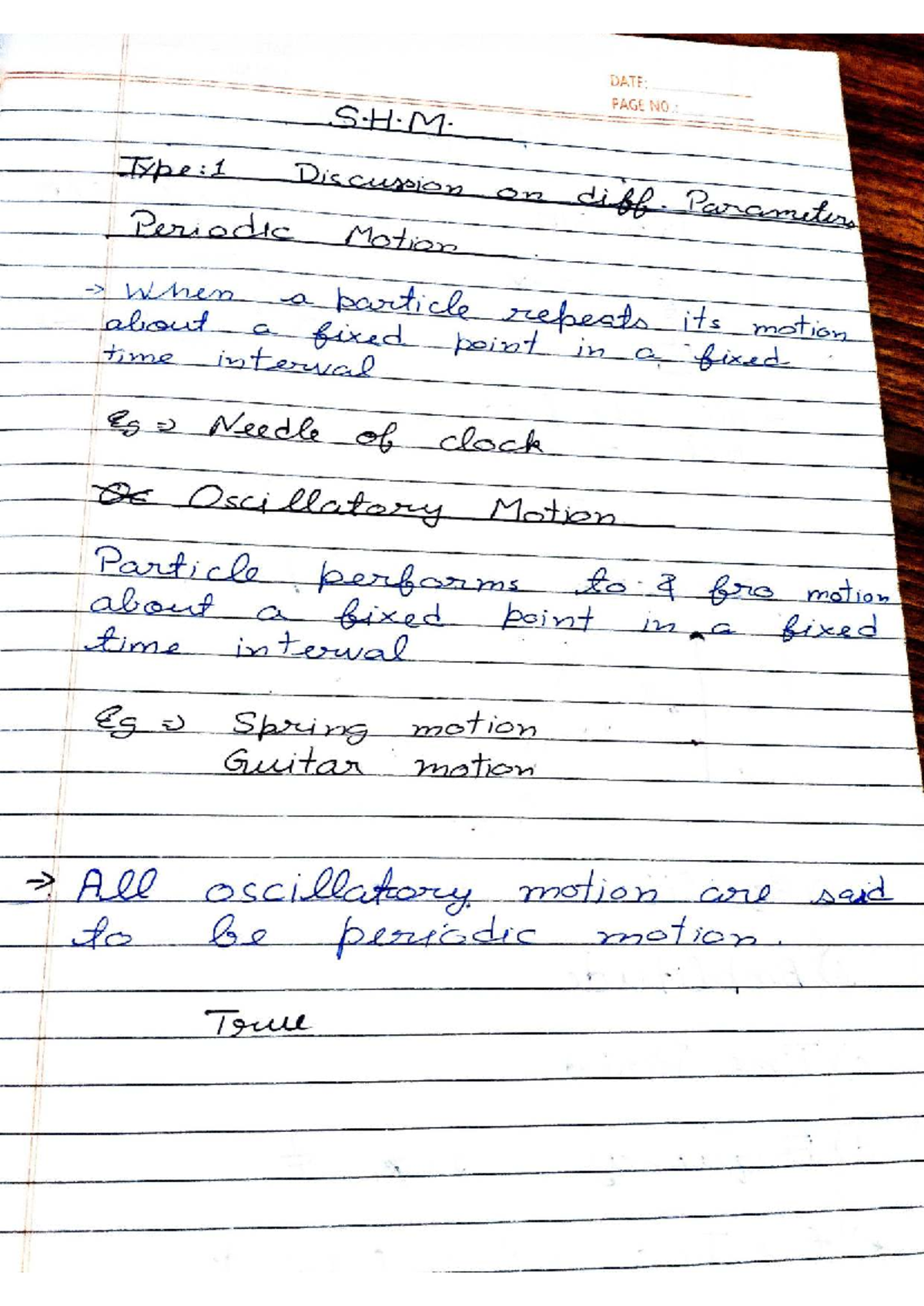 Simple Harmonic Motion (SHM) Notes for Physics 101 - Studocu