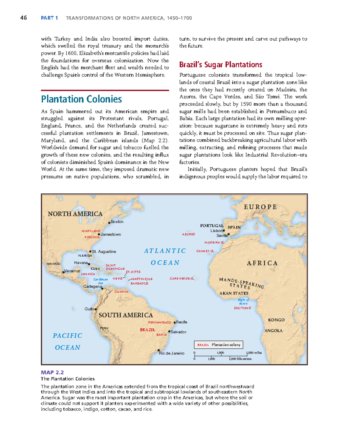 Transformations of North America: Chapter 2 - Plantation Colonies and ...