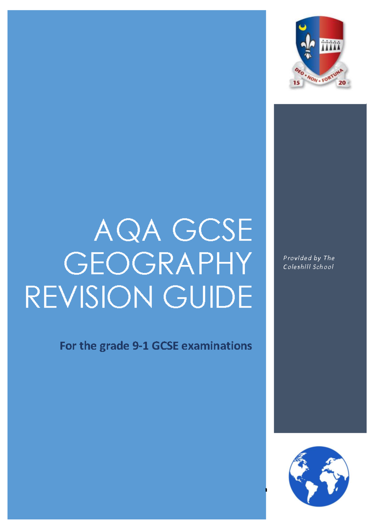0719a938 320d 4309 b019 b5cee0447618 - AQA GCSE GEOGRAPHY REVISION ...