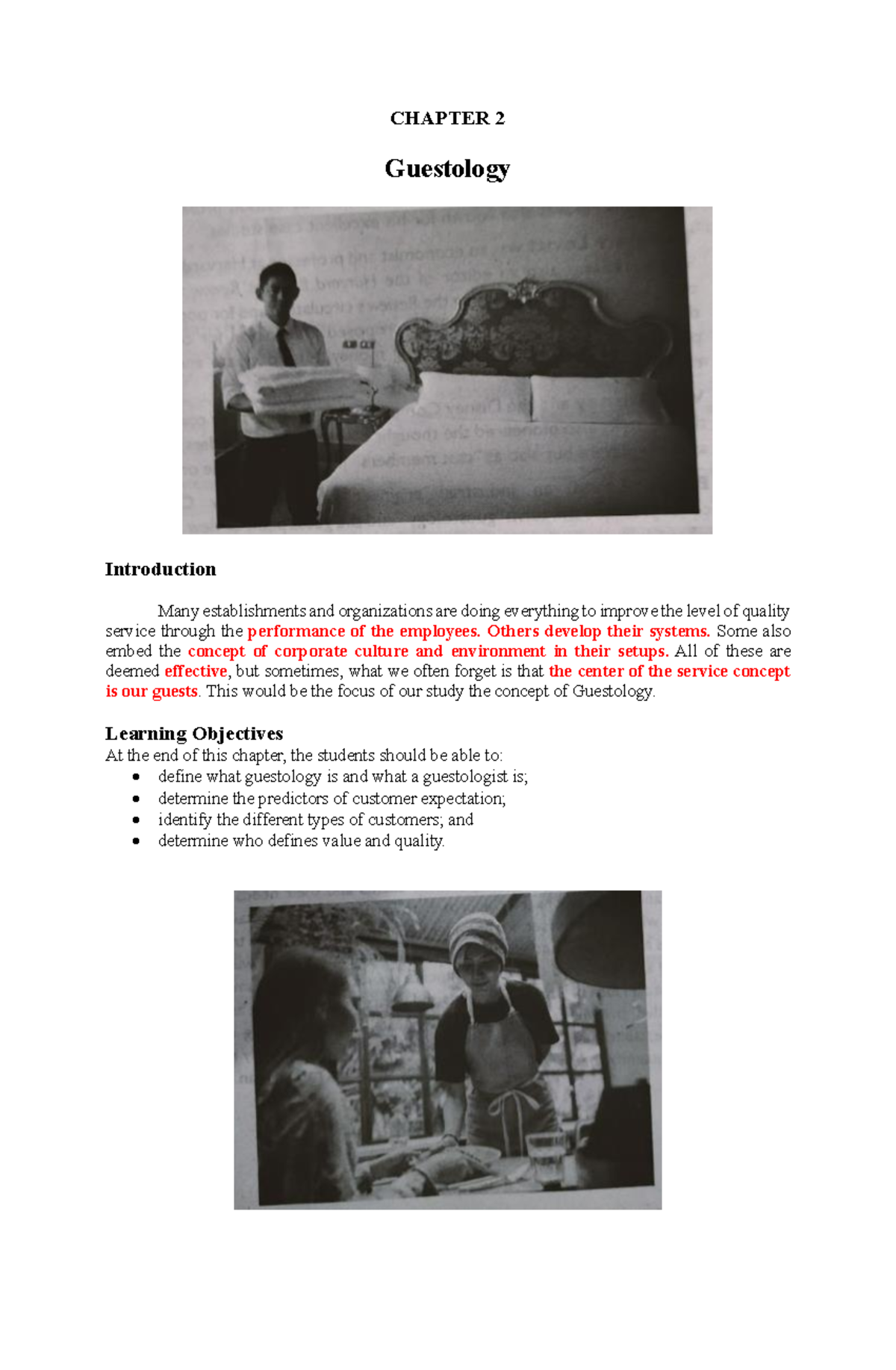 Chapter 2: Understanding Guestology in Hospitality and Service Quality ...
