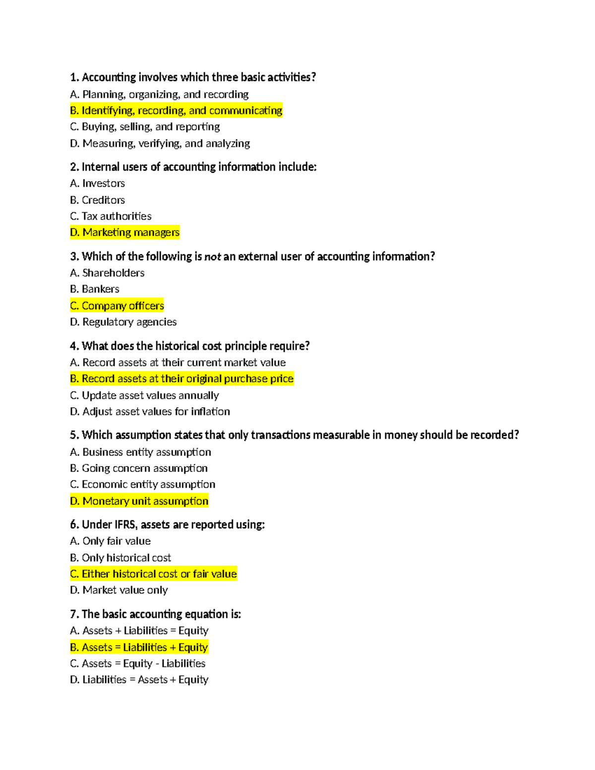 Chap 1 - Accounting Basics Review and Key Concepts - Studocu
