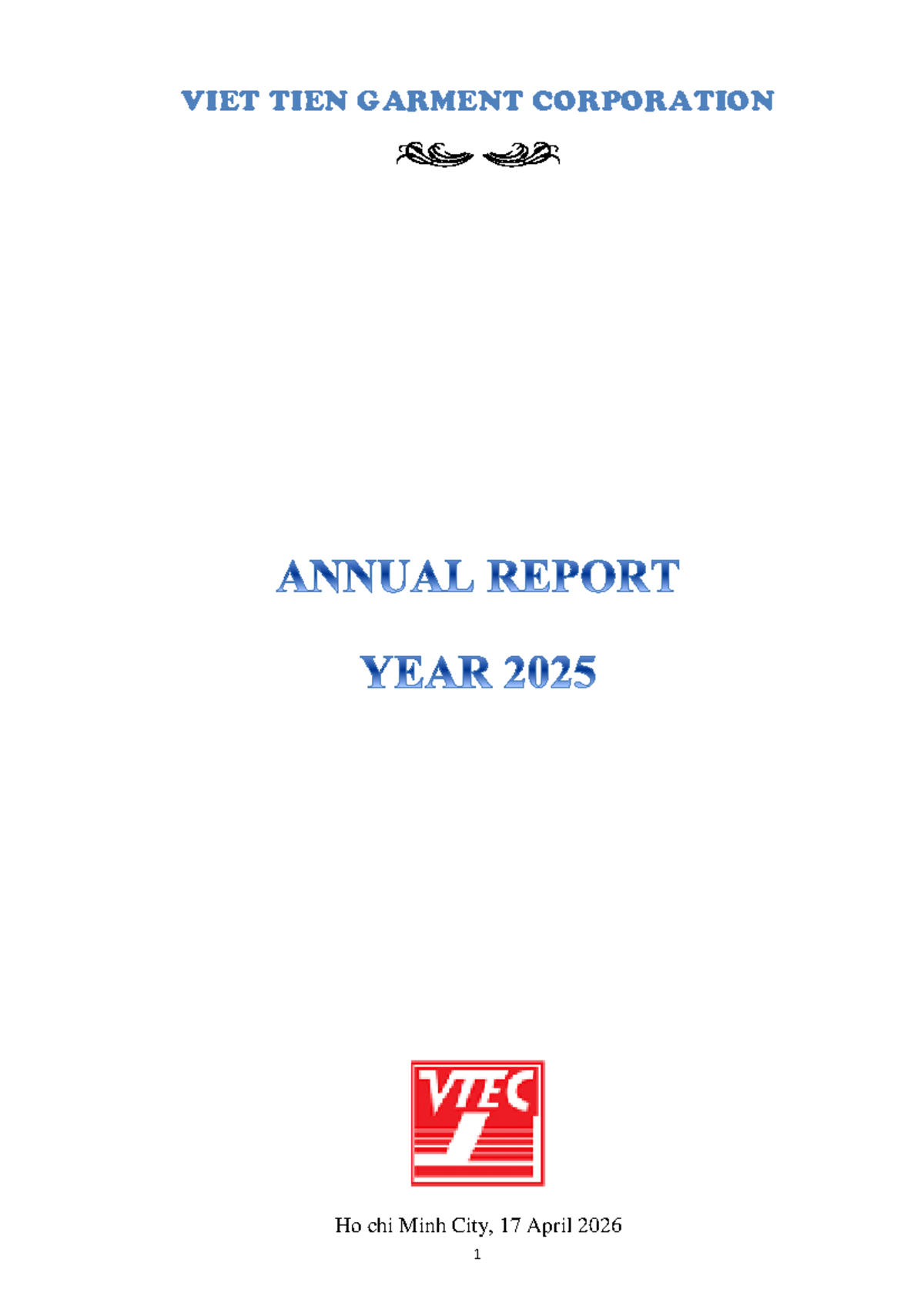 Annual Report 2025: Viet Tien Garment Corporation Overview - Studocu