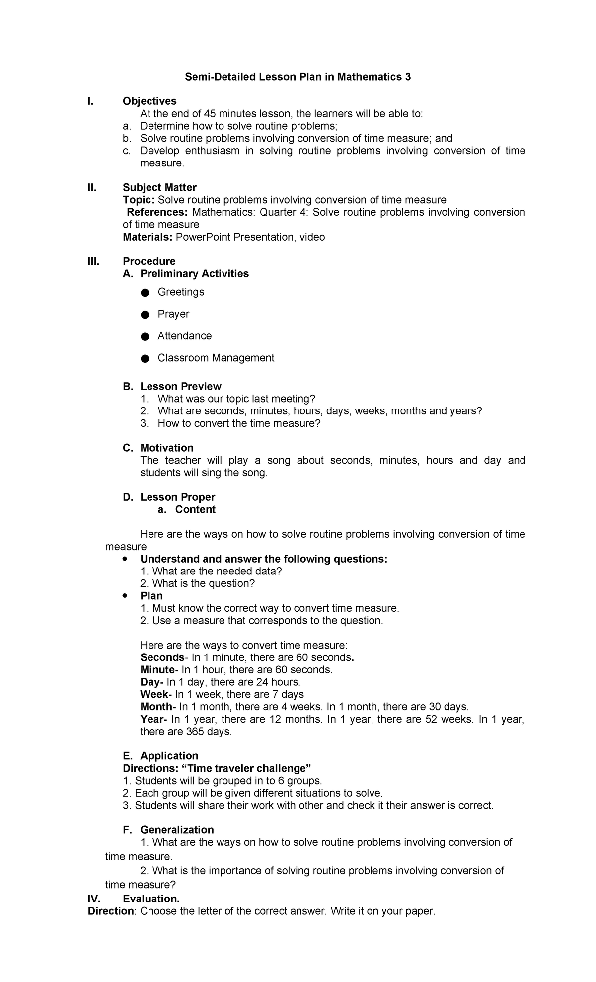 Semi-Detailed LP in Mathematics Q4-Week 2 - Semi-Detailed Lesson Plan ...