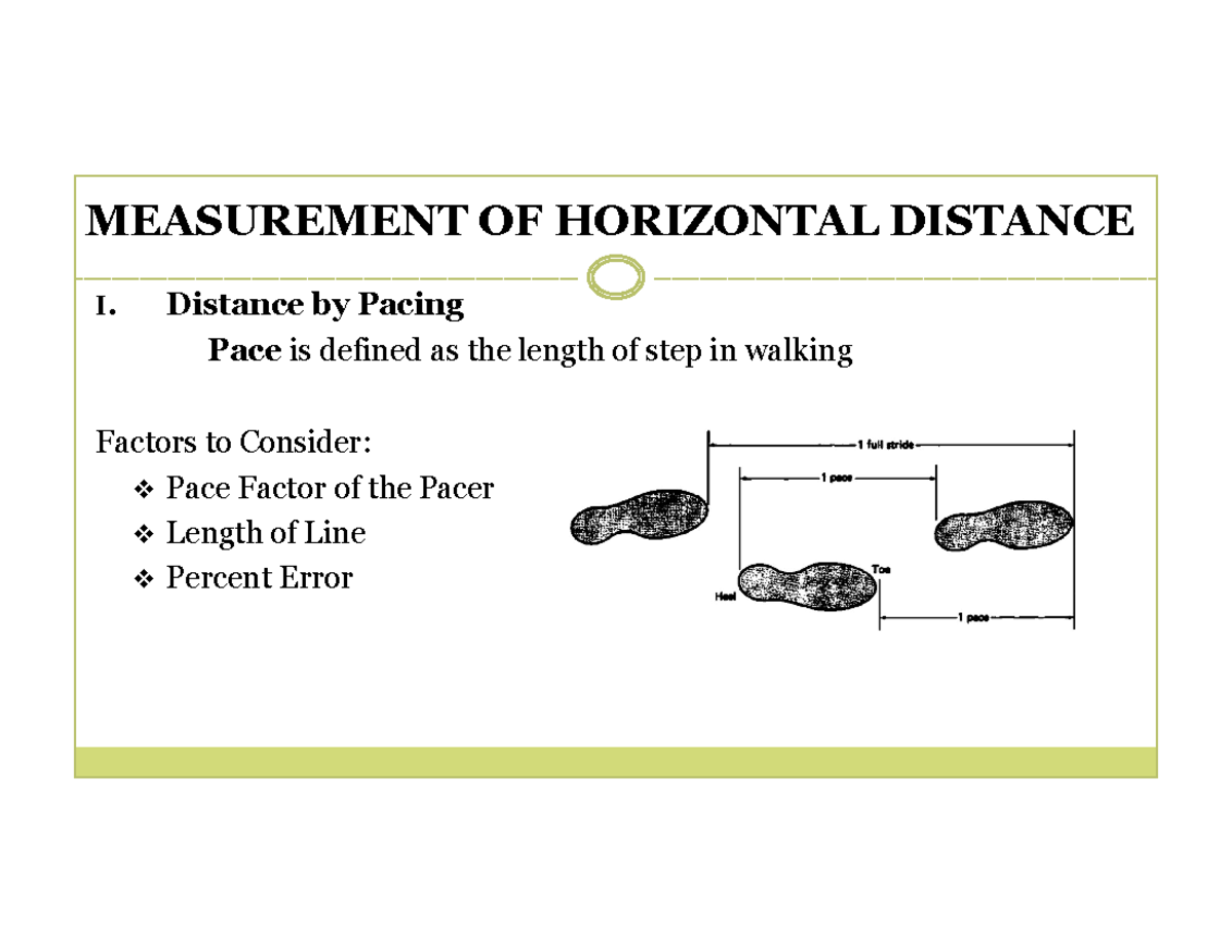 Pacing - surveying - Bachelor of Science in Civil Engineering ...
