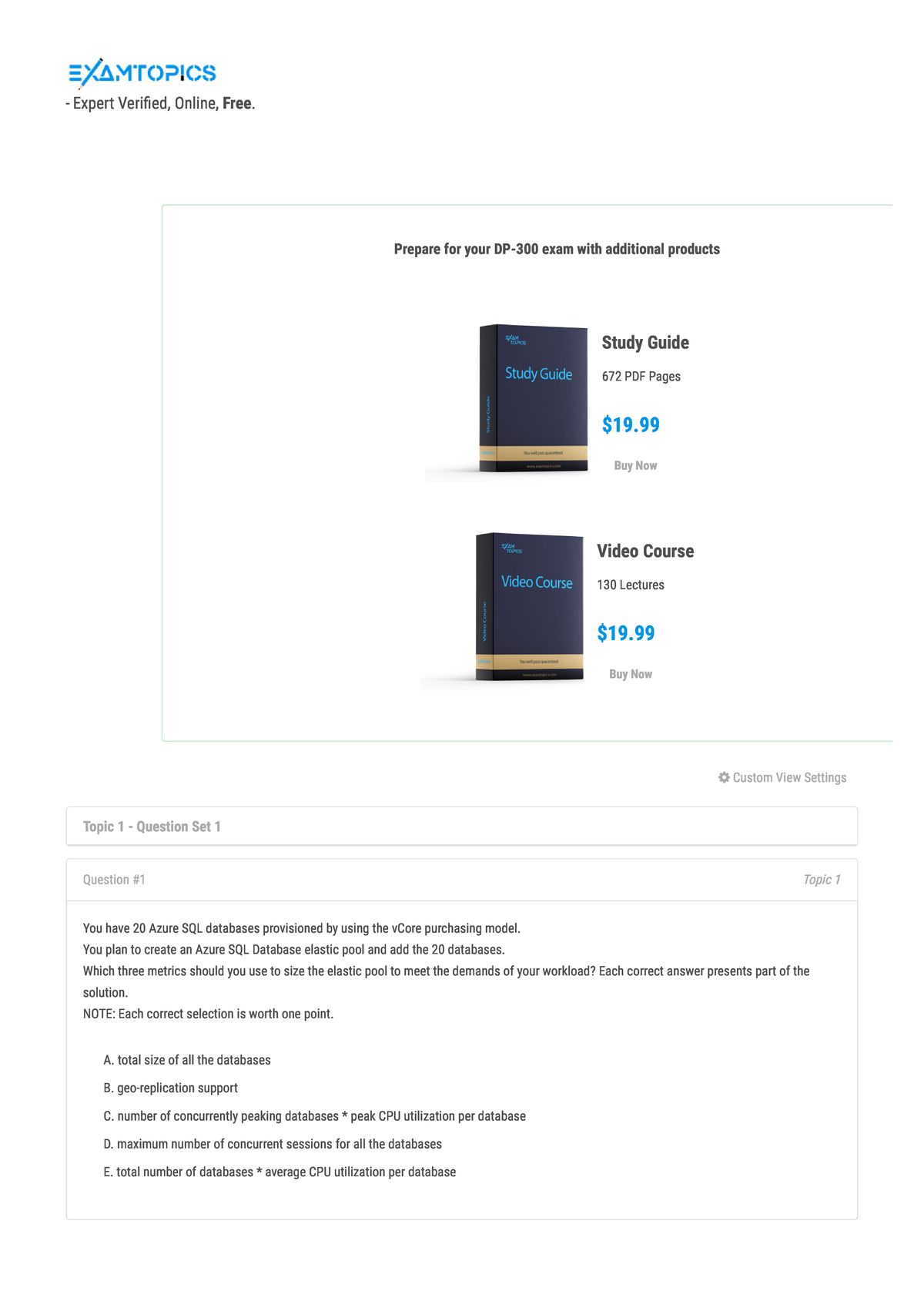 DP-300 Final Exam Study Guide: Actual Q&As and Key Topics - Studocu